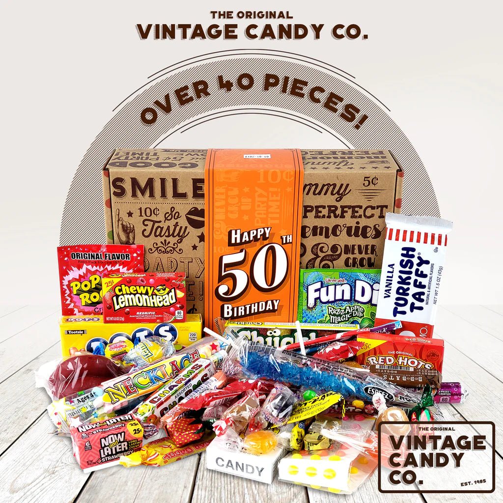 Why You Should Give a Gift to Someone Who is Turning 50 – Vintage Candy Co.