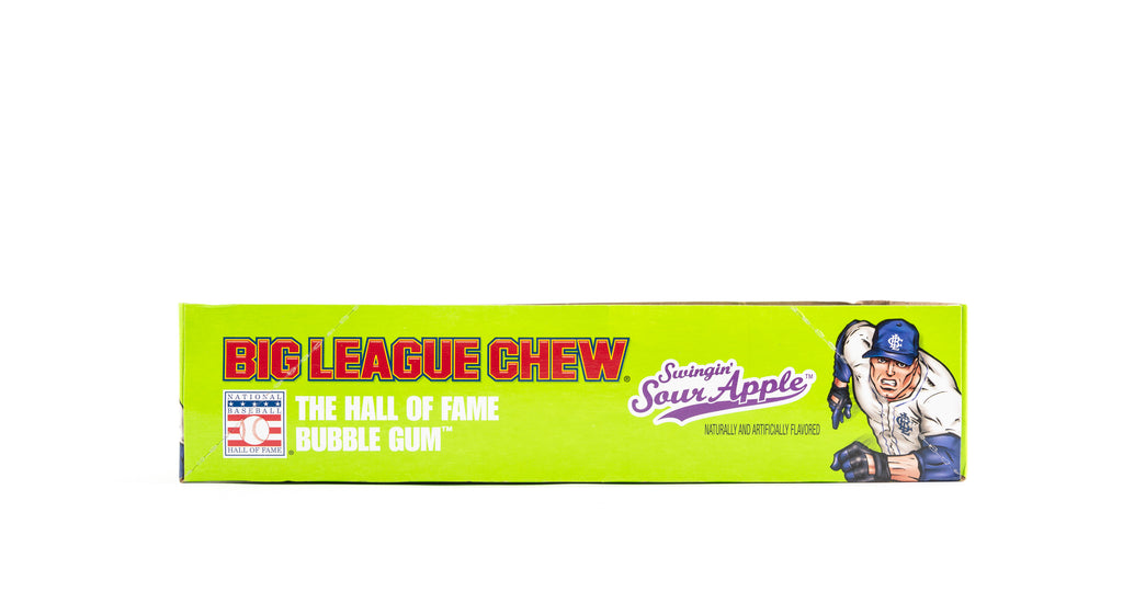 Big League Chew Sour Apple Shredded Bubble Gum Bulk Box (2.12 oz, 12 c ...