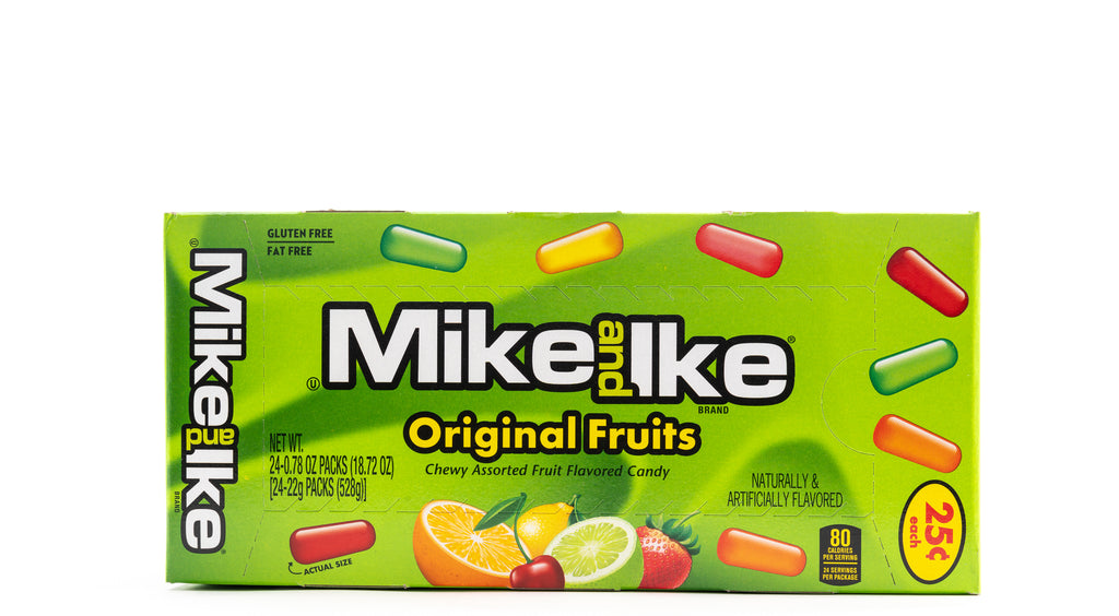 Mike and Ike Assorted Fruit Flavor Chewy Candy Bulk Box (0.78 oz, 24 c ...