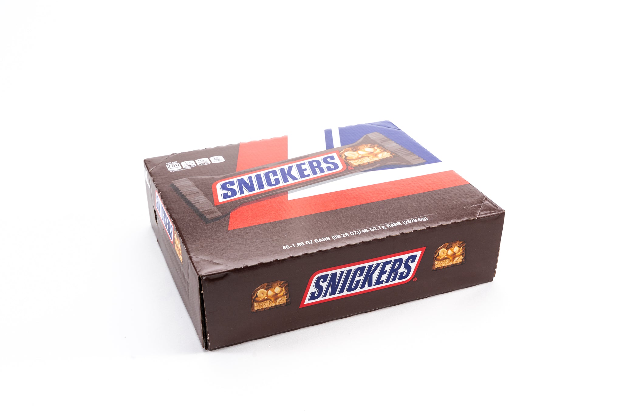 Snickers Crunch Chocolate Peanut Bar Bulk Box (1.86 oz, 48 ct ...