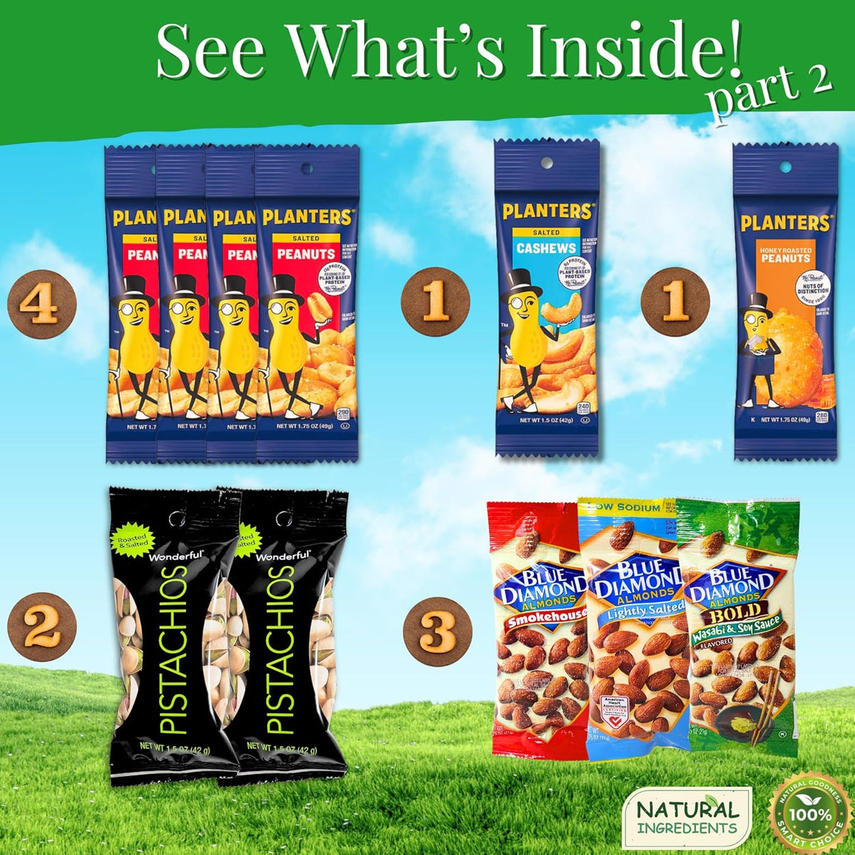 Healthy Snacks Trail Mix Variety Pack - Nut, Seed, Fruit Mix for Adult ...