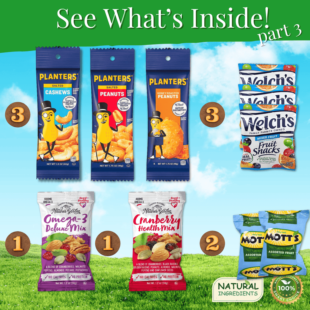 Ultimate Snack Box Deluxe: Variety Pack of 28 Healthy Snacks Including ...