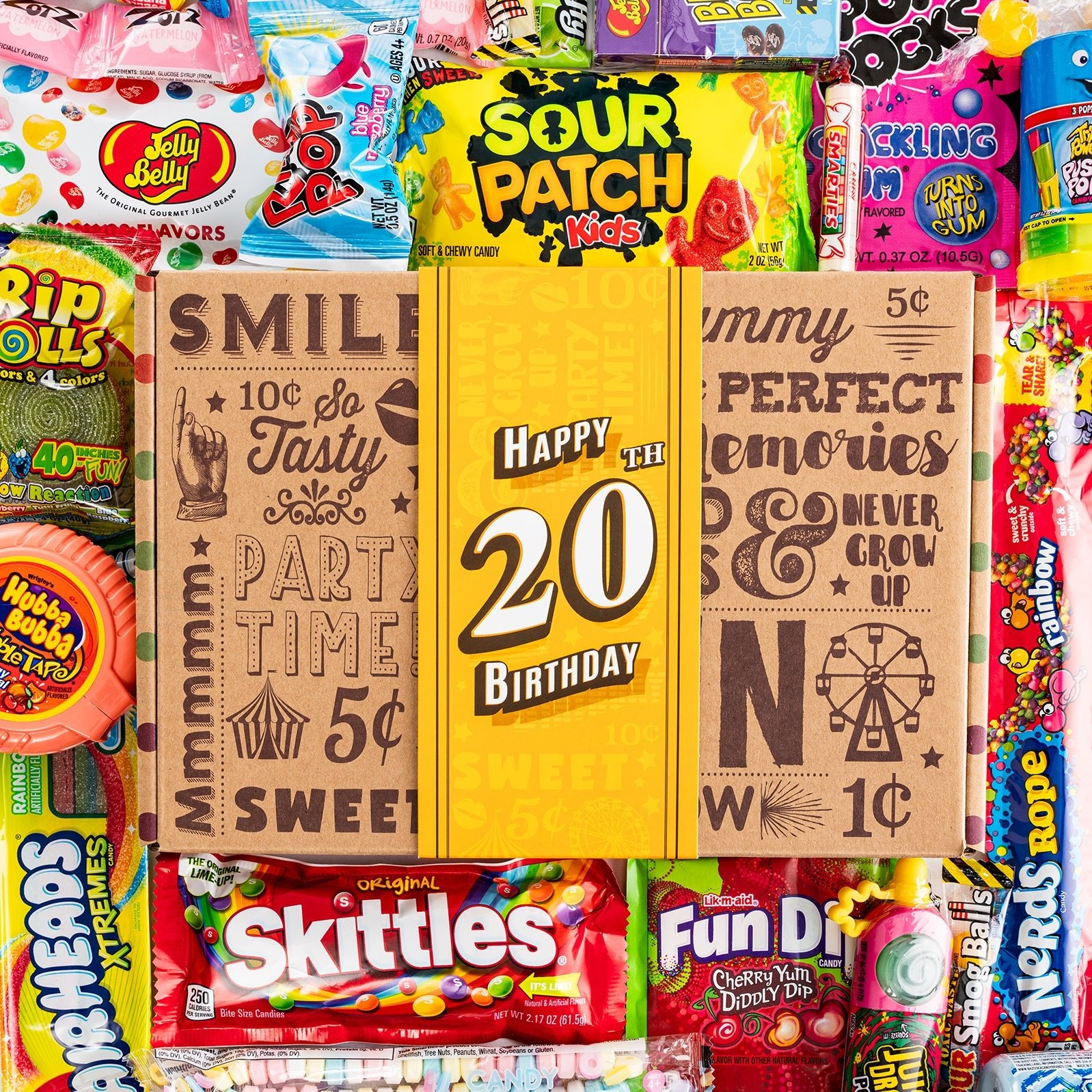 20th Birthday Candy - 20th Birthday Gifts for Women – Vintage Candy Co.