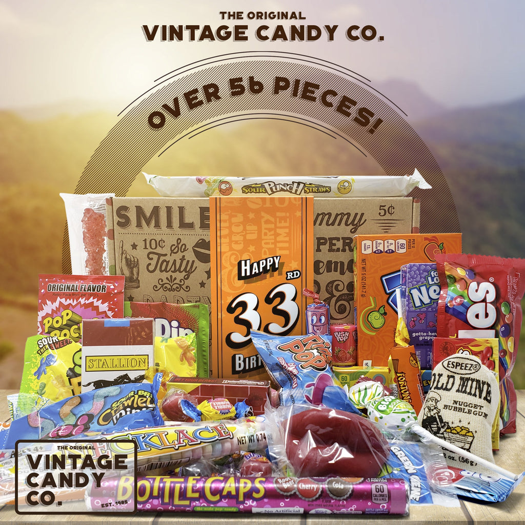 33 Year Old Birthday Candy - 33rd Birthday Gifts for Woman or Man ...