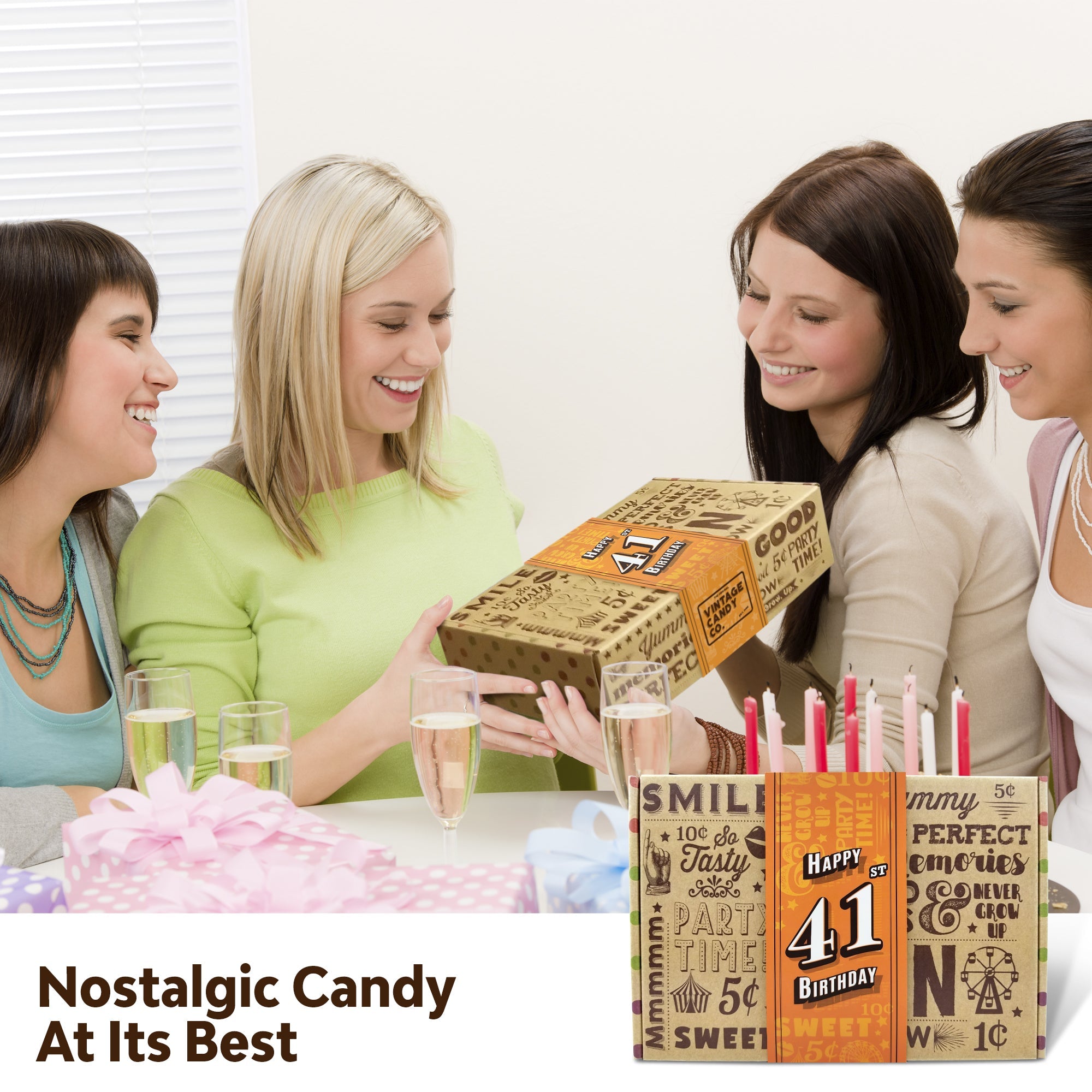 41st Birthday Candy Gifts for Woman or Man - Candy Care Package for 41 ...