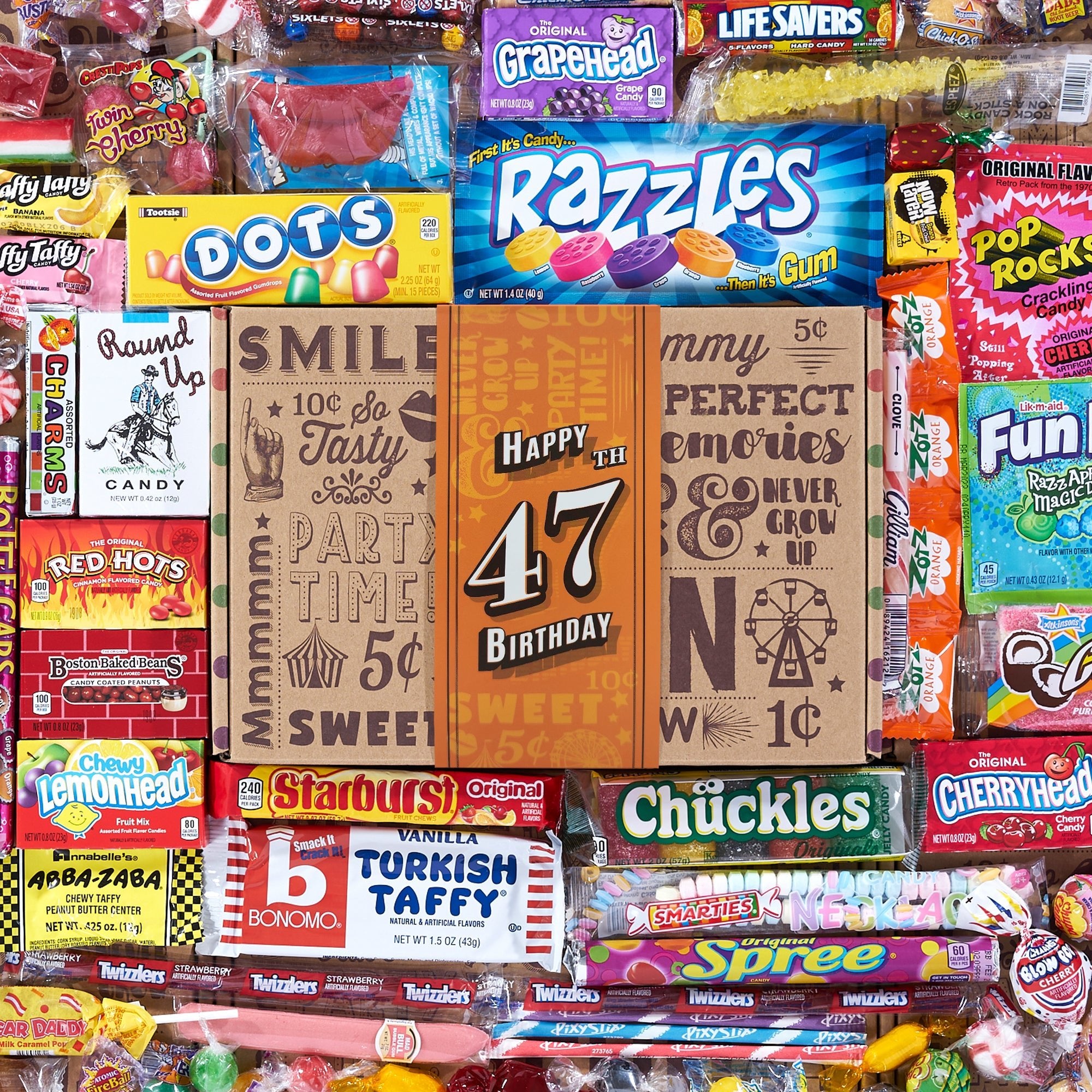 47th Birthday Candy Gift for Woman or Man. Fast & Free Shipping ...