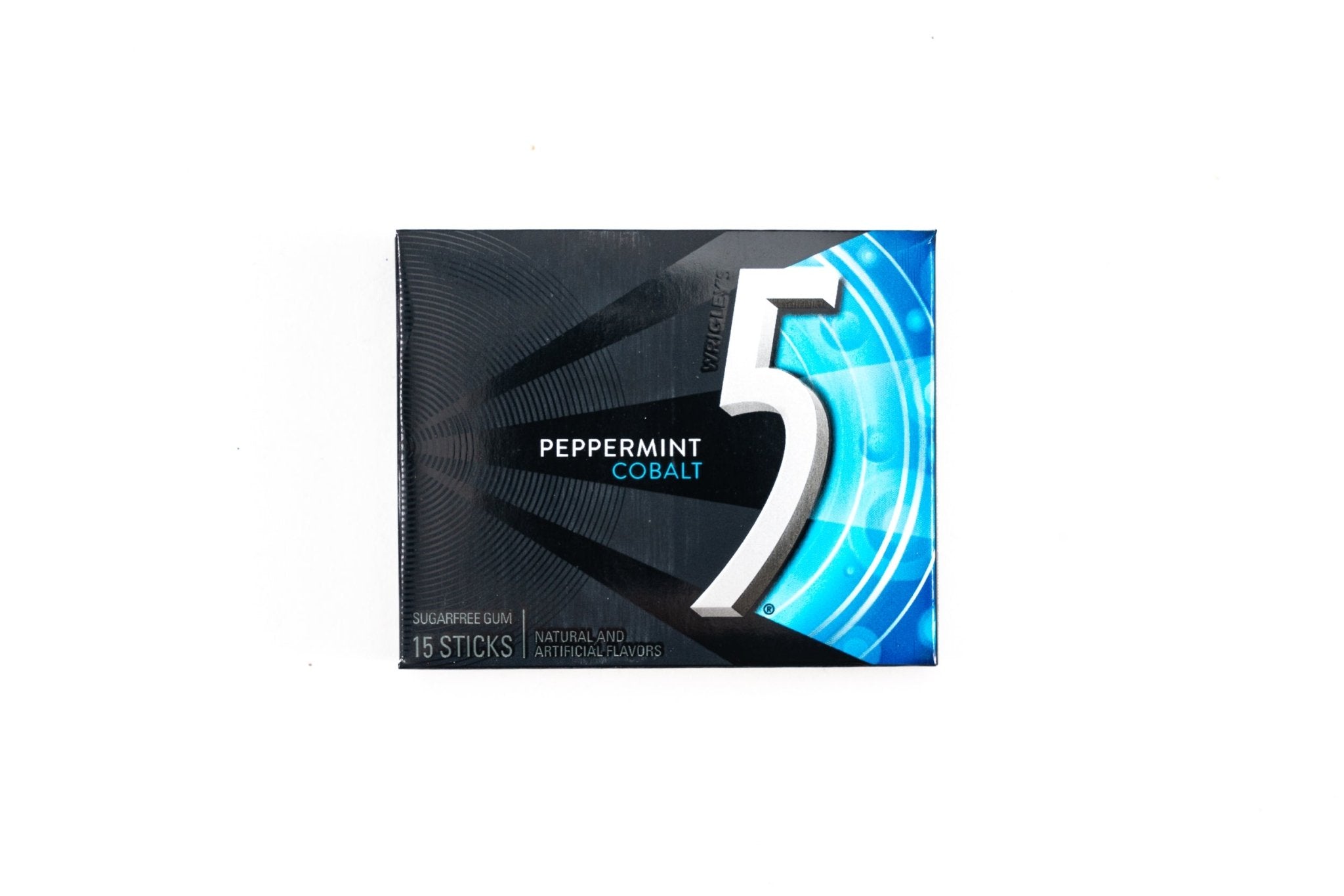 5 Gum Peppermint Cobalt Sugar Free Chewing Gum Bulk Box (15 Sticks, 10 ...