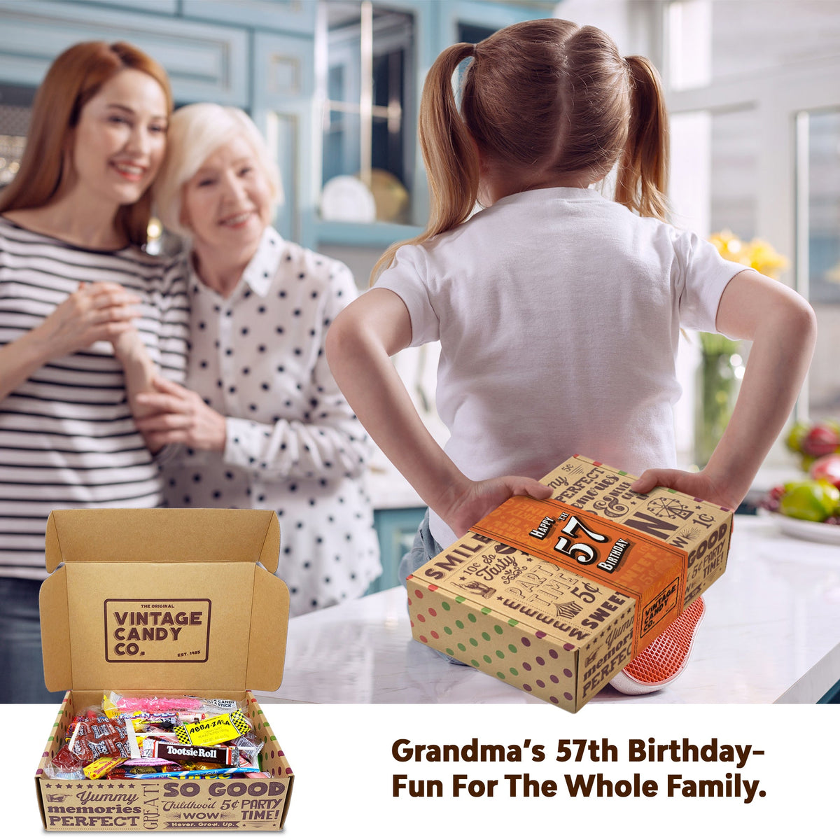57th Birthday Candy Gift for Woman or Man. Unique Gifts, Free Shipping ...