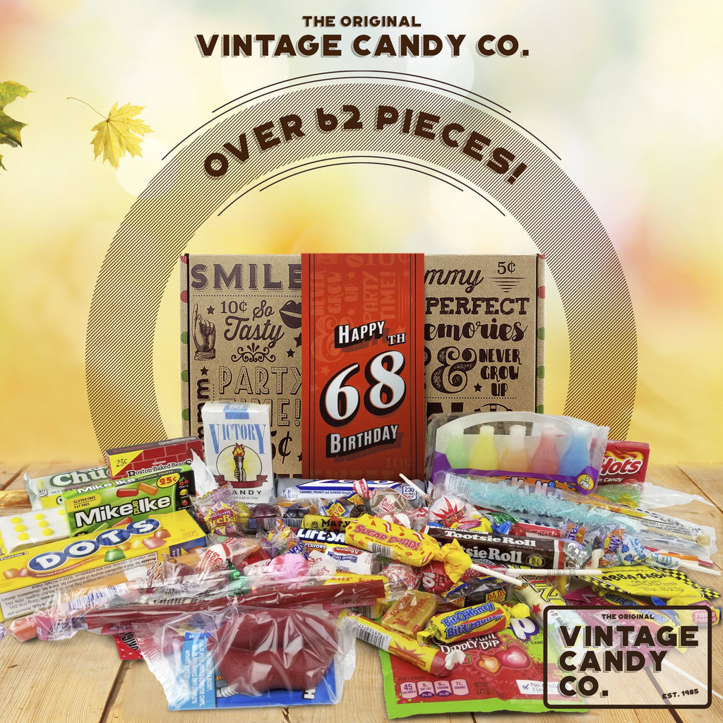 68th Birthday Candy Gift for Woman or Man. Unique Gifts, Free Shipping ...