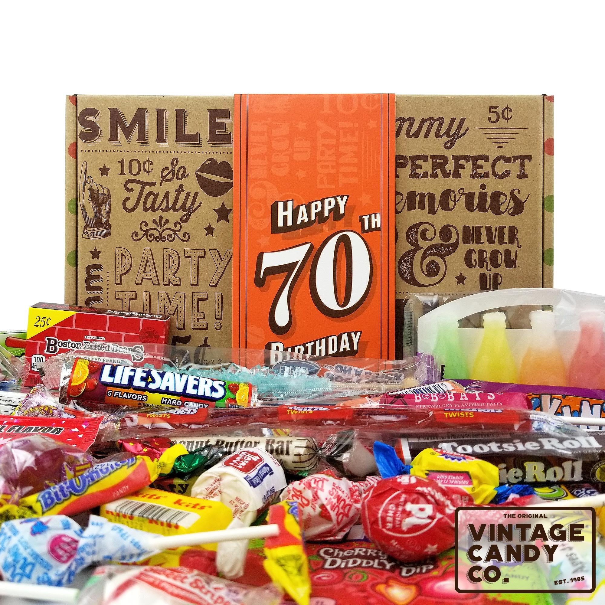 70th Birthday Candy - 70th Birthday Gift Women and Men – Vintage Candy Co.
