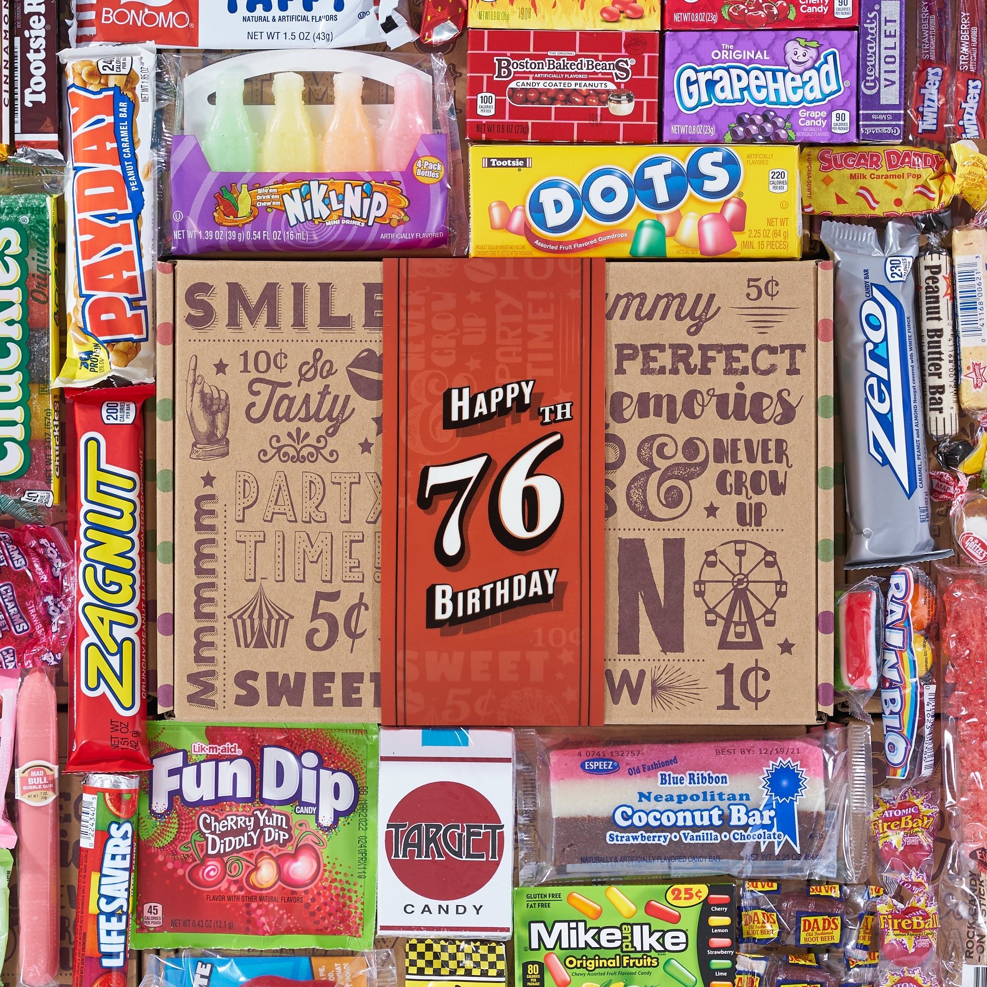76th Birthday Candy Gift for Woman or Man. Unique Gifts, Free Shipping ...