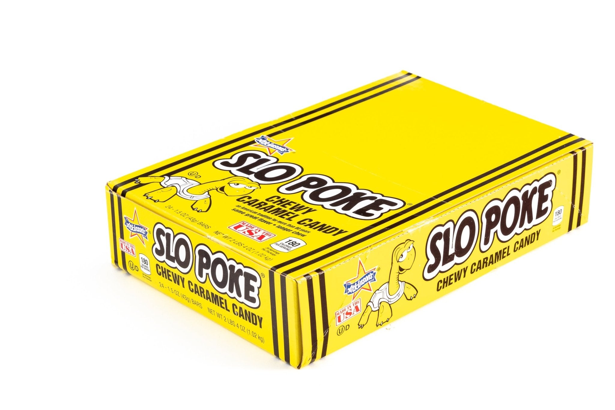Slo Poke Chewy Caramel Atkinsons Candy Bar Bulk Box (1.5 oz, 24 ct ...