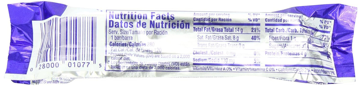 Baby Ruth Chocolate Peanut caramel Full Size Candy Bar (1.9 oz ...