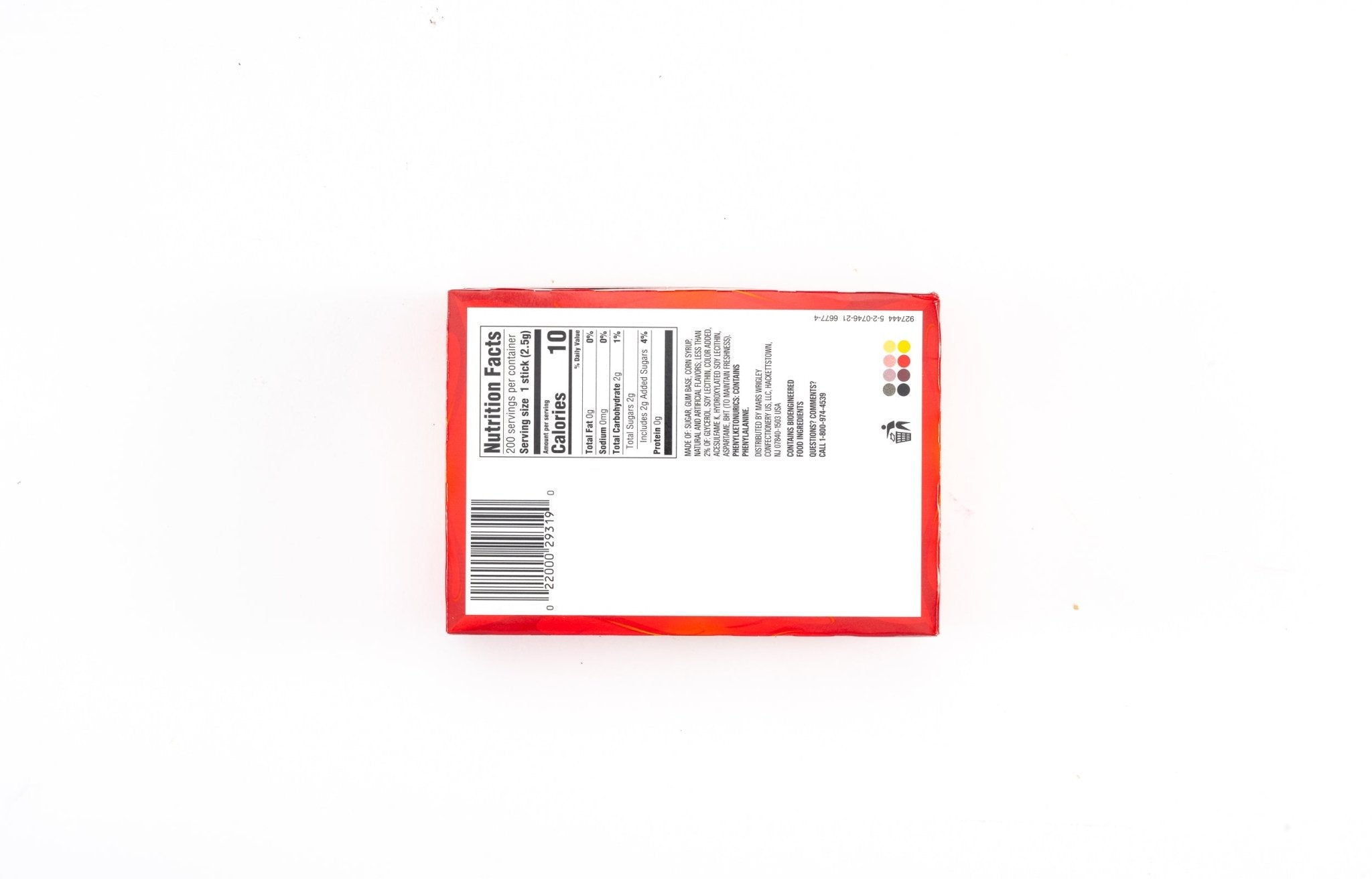 Wrigleys Big Red Chewing Gum Bar Twin Bulk Box (0.48 oz, 40 ct ...