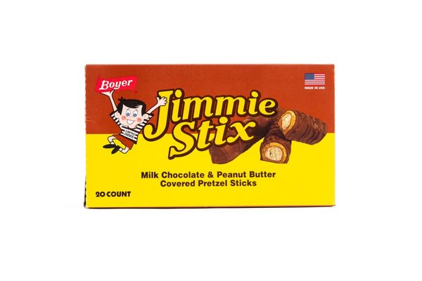 Boyer Jimmie Stix Milk Chocolate Peanut Butter Pretzel Sticks (1.80 oz ...