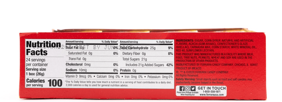 Red Hots Cinnamon Candy Bulk Box (0.9 oz, 24 ct.) – Vintage Candy Co.