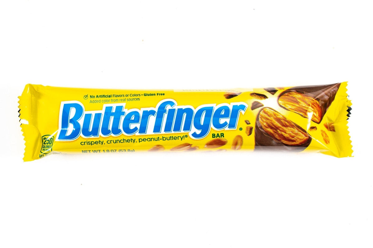 Butterfinger Chocolate Peanut Butter Full Size Candy Bar Bulk Box (1.9 ...