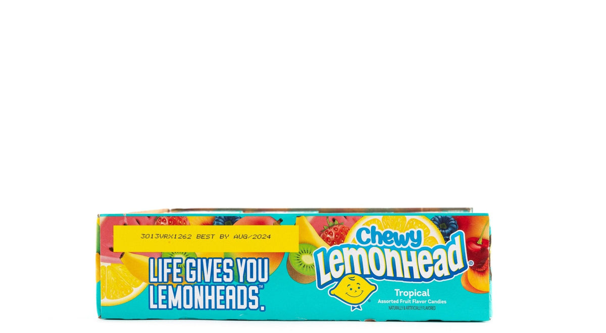 Chewy Lemonhead Tropical Assorted Flavor Candy Bulk Box (0.8 oz, 24 ct ...