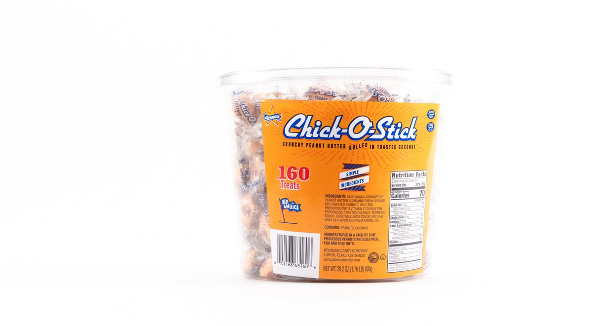 Atkinsons Chick-O-Stick Individually Wrapped Candy Bulk Tub (0.17 oz ...
