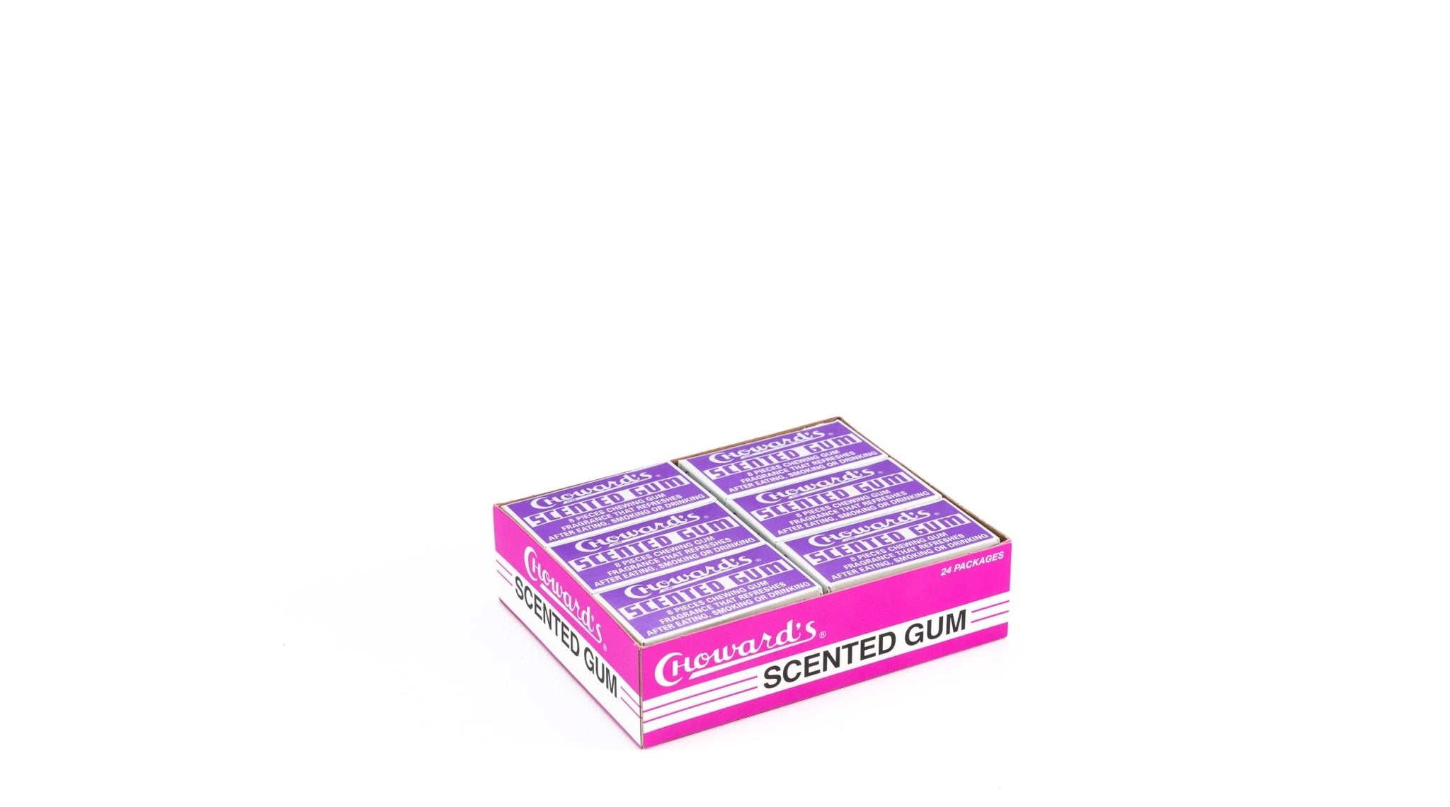Chowards Scented Violet Gum Bulk Box (1.03 oz, 24 ct.) – Vintage Candy Co.