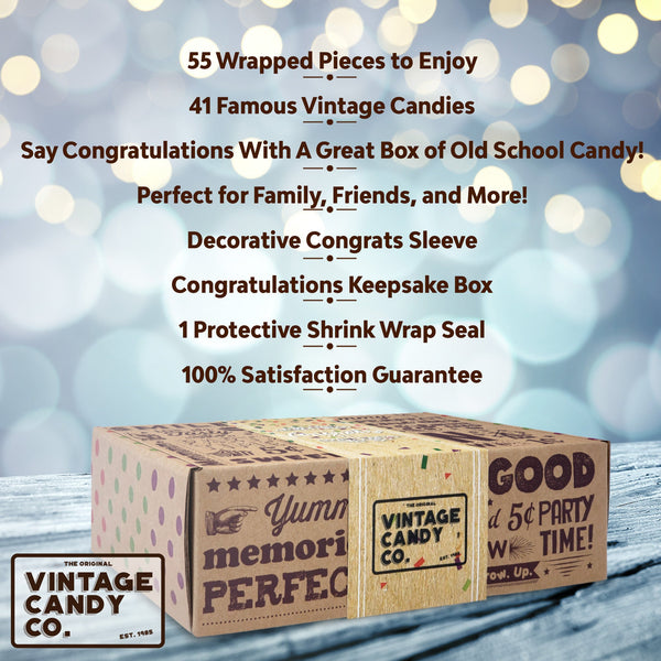 Congratulations Candy Care Package – Vintage Candy Co.