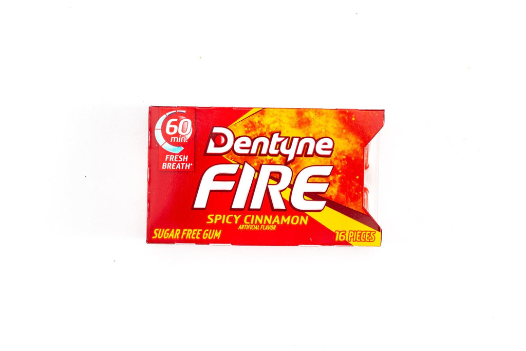 Dentyne Fire Spicy Cinnamon Sugar Free Gum Bulk Box (1.13 oz, 9 ct ...