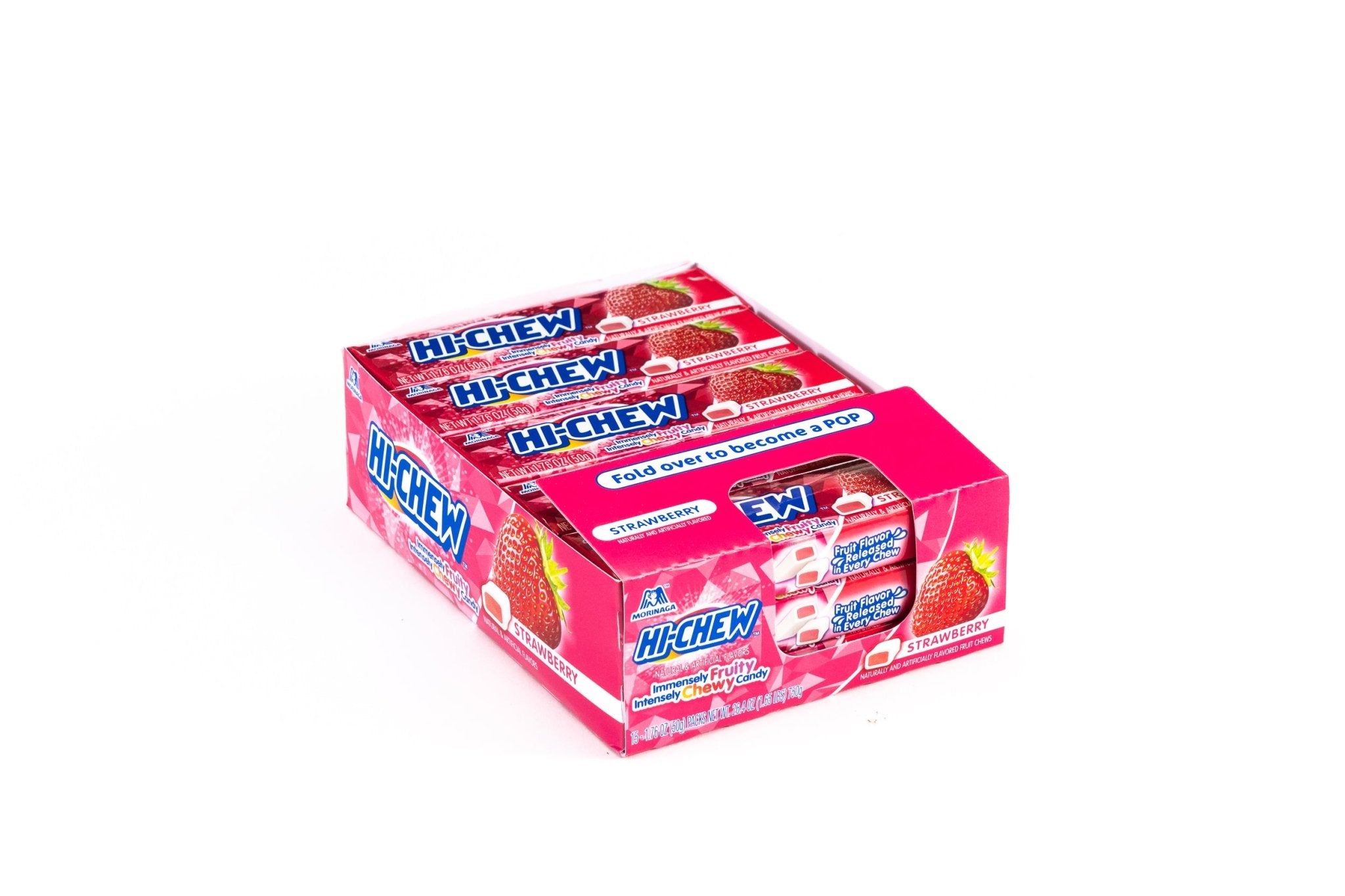 Hi Chew Strawberry Chewy Candy Bulk Box (1.76 oz, 15 ct.) – Vintage ...