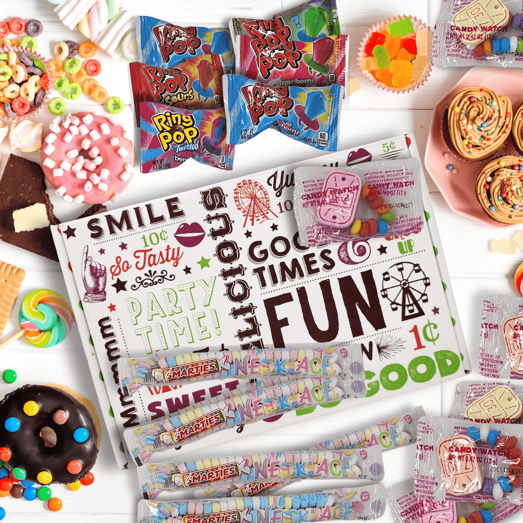 Kids Candy Jewelry Bling Box - 18 Piece Set with Ring Pops, Candy Neck ...