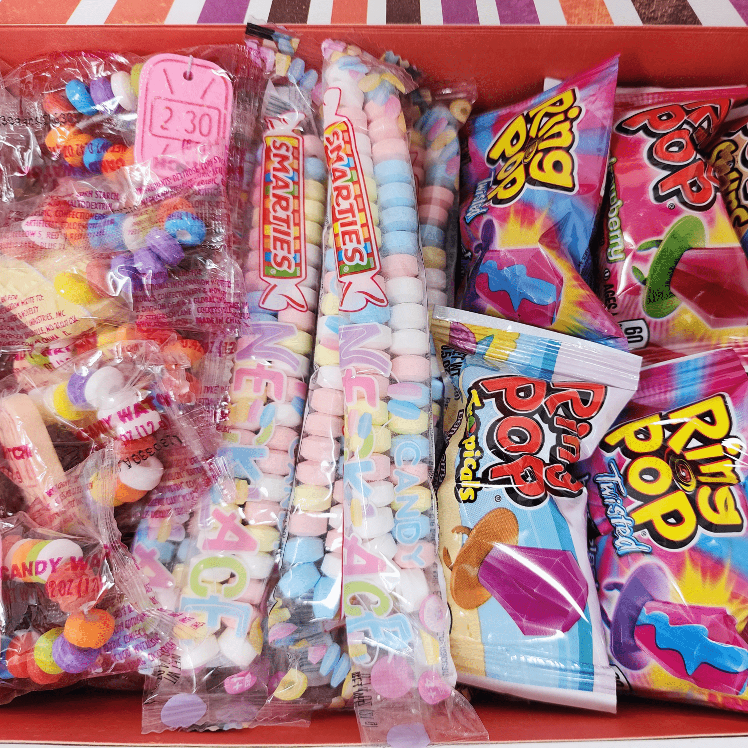 Kids Candy Jewelry Bling Box - 18 Piece Set with Ring Pops, Candy Neck ...