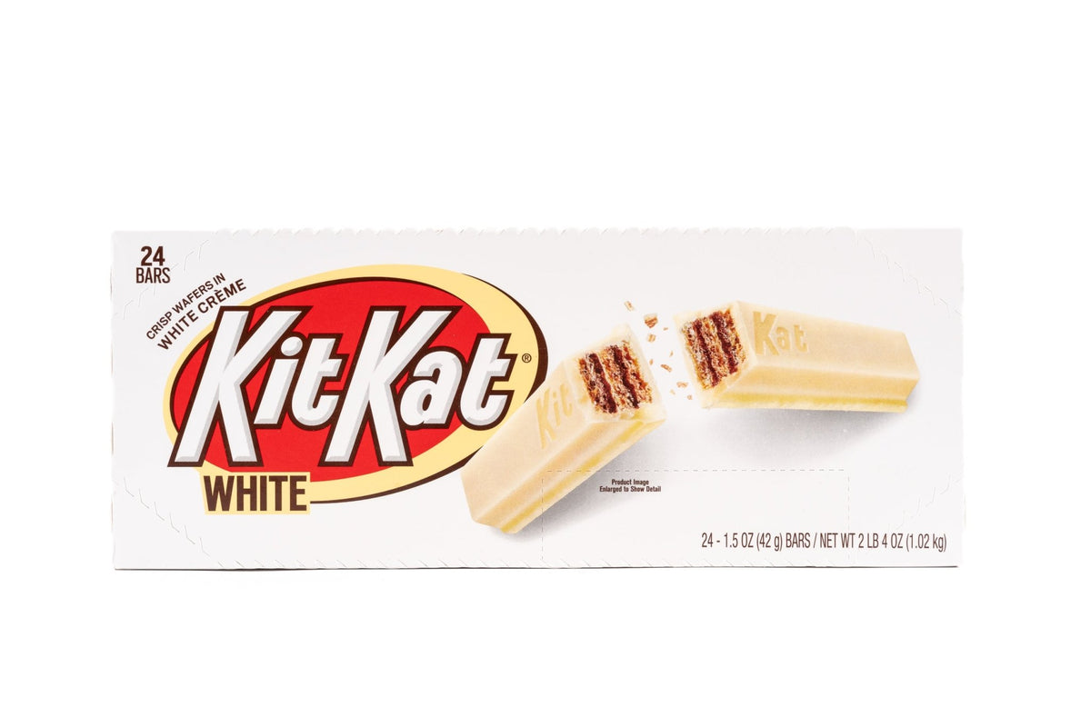 KitKat Crisp Wafers White Creme Candy Bar Bulk Box (1.5 oz, 24 ct.) – Vintage Candy Co.