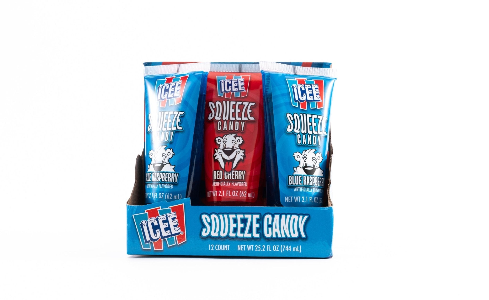 Koko's Icee Squeeze Candy Gel Tubes Bulk Box (2.1 fl oz, 12 ct ...