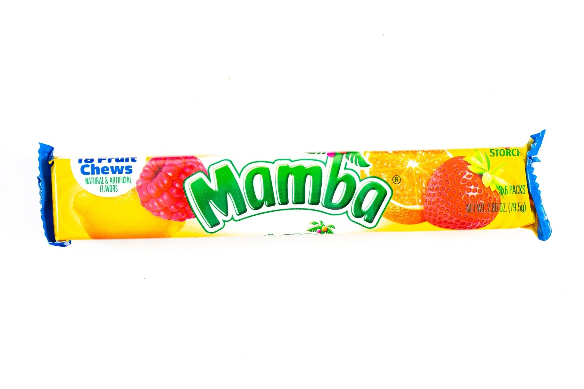 Mamba Fruit Flavor Chew Candy Bar Bulk Box (2.80 oz, 24 ct.) – Vintage ...