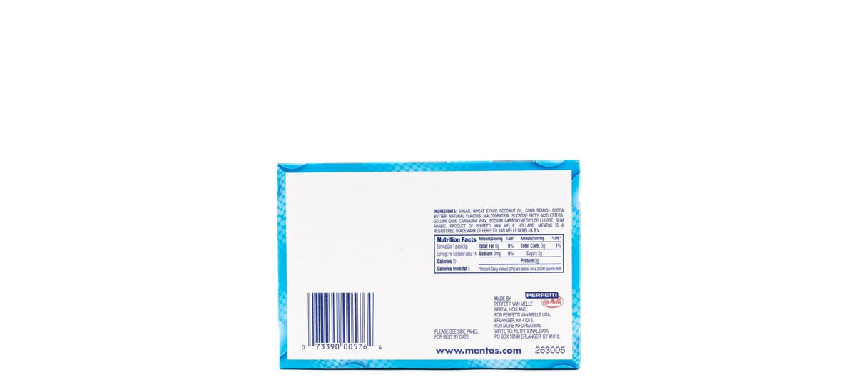 Mentos Chewy Mint Candy Full Size Roll Bulk Box (1.32 oz, 15 ct ...