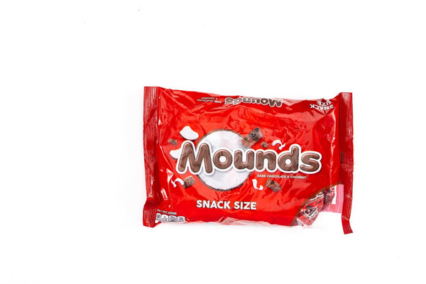 Mounds Dark Chocolate Coconut Snack Size Bulk Bag (0.5 oz, 12 ct ...