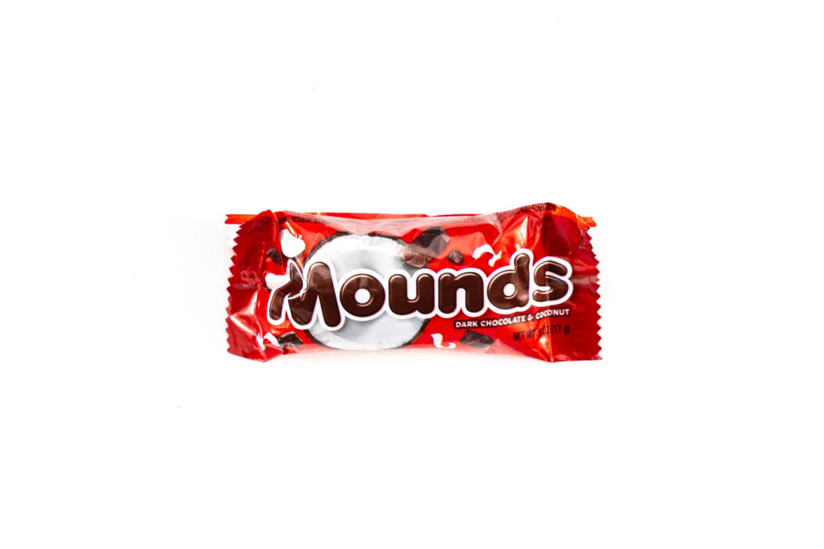 Mounds Dark Chocolate Coconut Snack Size Bulk Bag (0.5 oz, 12 ct ...
