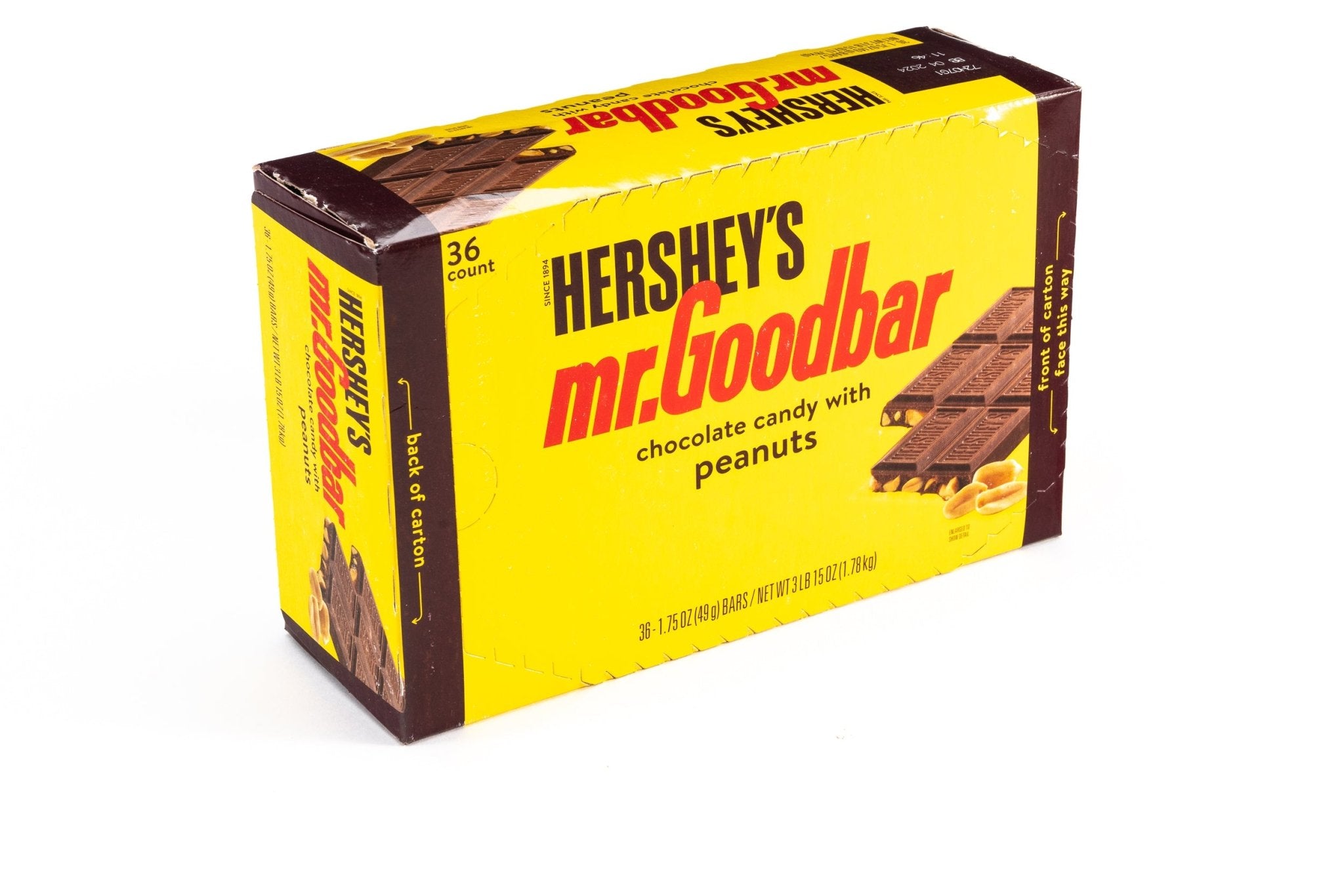 mr.Goodbar Chocolate Peanut Hersheys Candy Bar Bulk Box (1.75 oz, 36 c ...