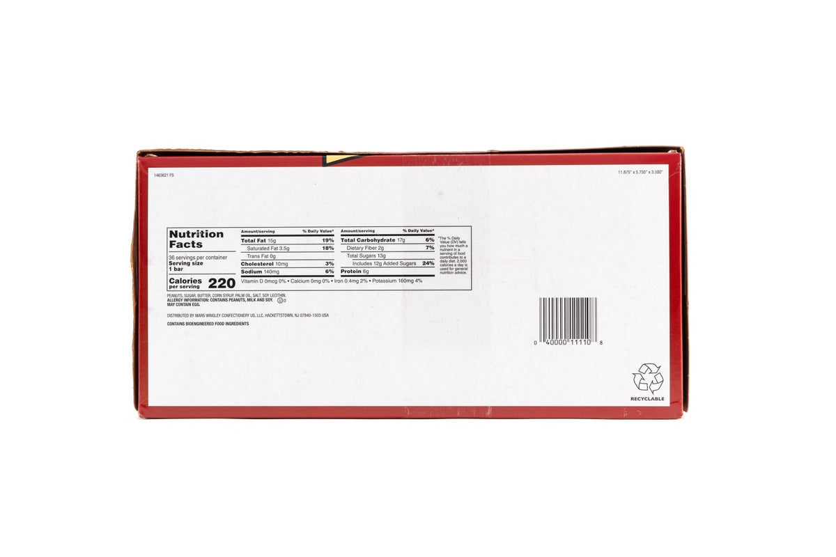 Munch Peanut Pure Goodness Candy Bar Bulk Box (1.42 oz, 36 ct ...