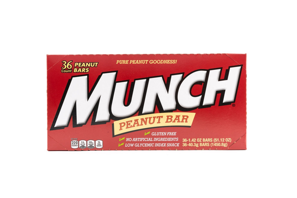 Munch Peanut Pure Goodness Candy Bar Bulk Box (1.42 oz, 36 ct ...