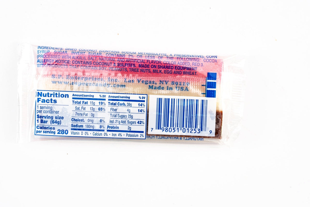 Neapolitan Coconut Slice Candy Bar Bulk Box (2.25 oz, 24 ct.) – Vintage ...