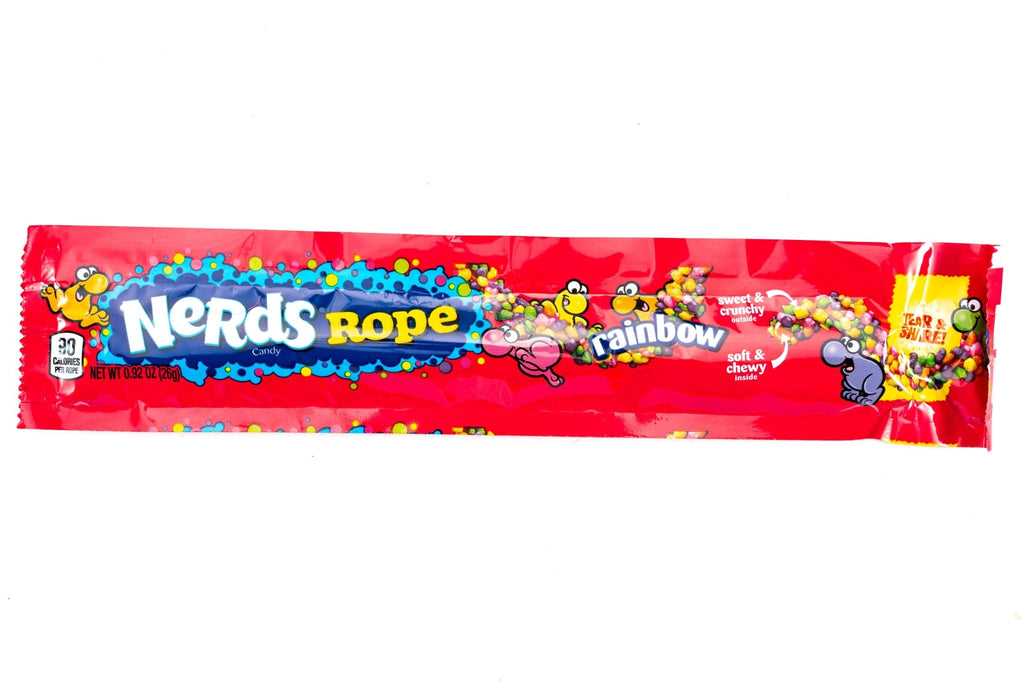 Nerds Rope Rainbow Soft Chewy Candy Bulk Box (0.92 oz, 24 ct ...