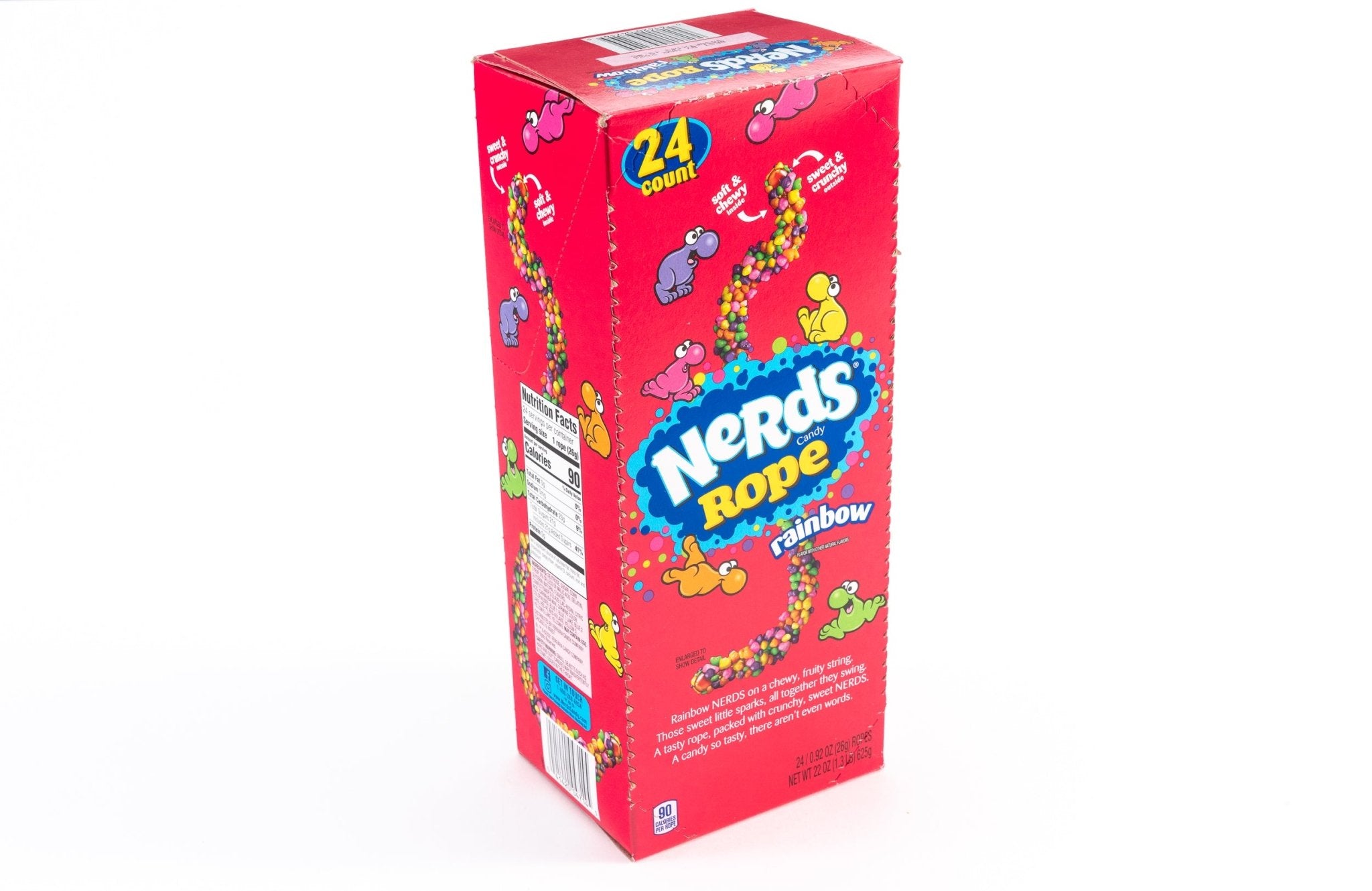 Nerds Rope Rainbow Soft Chewy Candy Bulk Box (0.92 oz, 24 ct ...