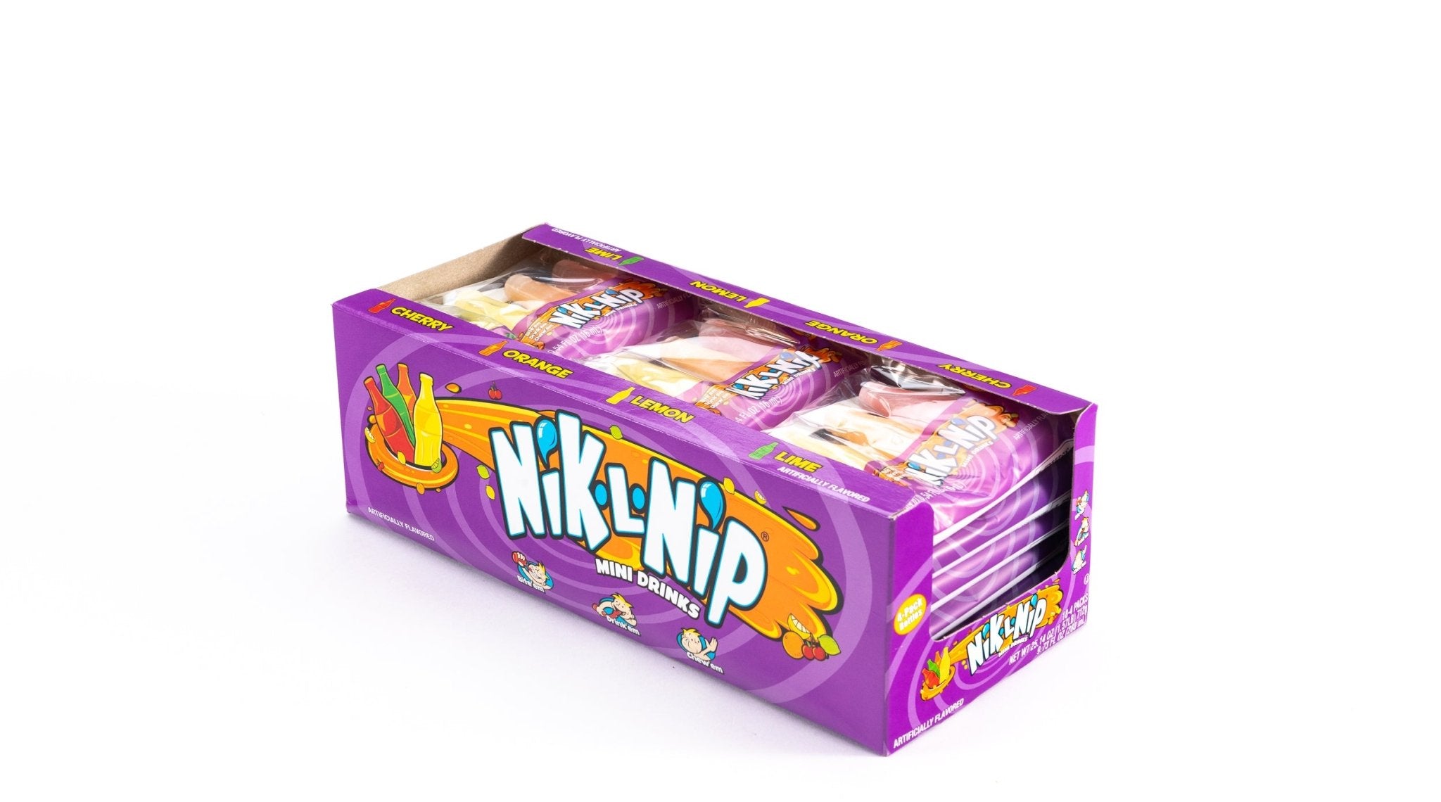 Nik-L-Nip Mini Drinks Bottle Assorted Flavor Bulk Box (1.39 oz,18 ct ...