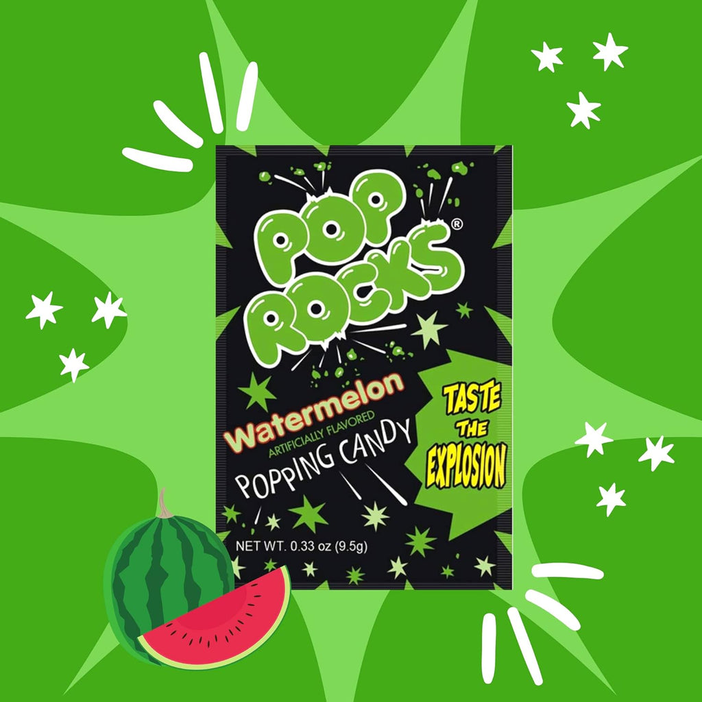 Pop Rocks Watermelon Popping Candy Pack (0.33 oz) – Vintage Candy Co.
