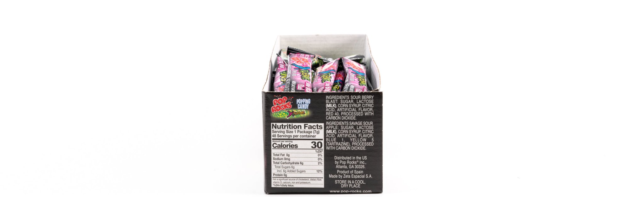 Pop Rocks Xtreme Sour Assorted Popping Candy Bulk Box (0.24 oz, 48 ct ...