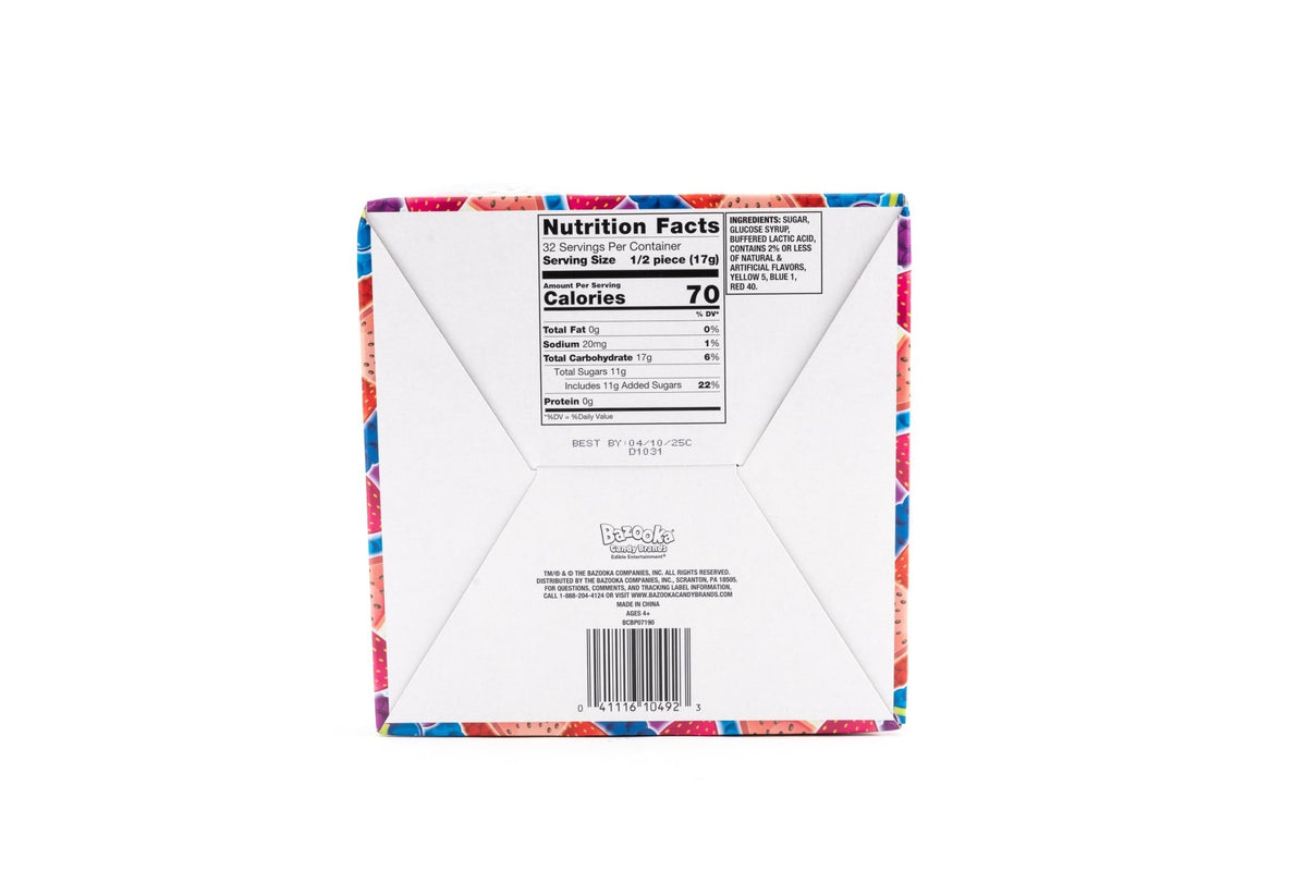 Triple Power Push Pop Candy Fruity Flavored Bulk Box (1.2 oz, 16 ct ...