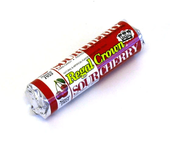 Regal Crown Sour Cherry Hard Candy Bulk Box (1.01 oz, 24 ct.) – Vintage ...