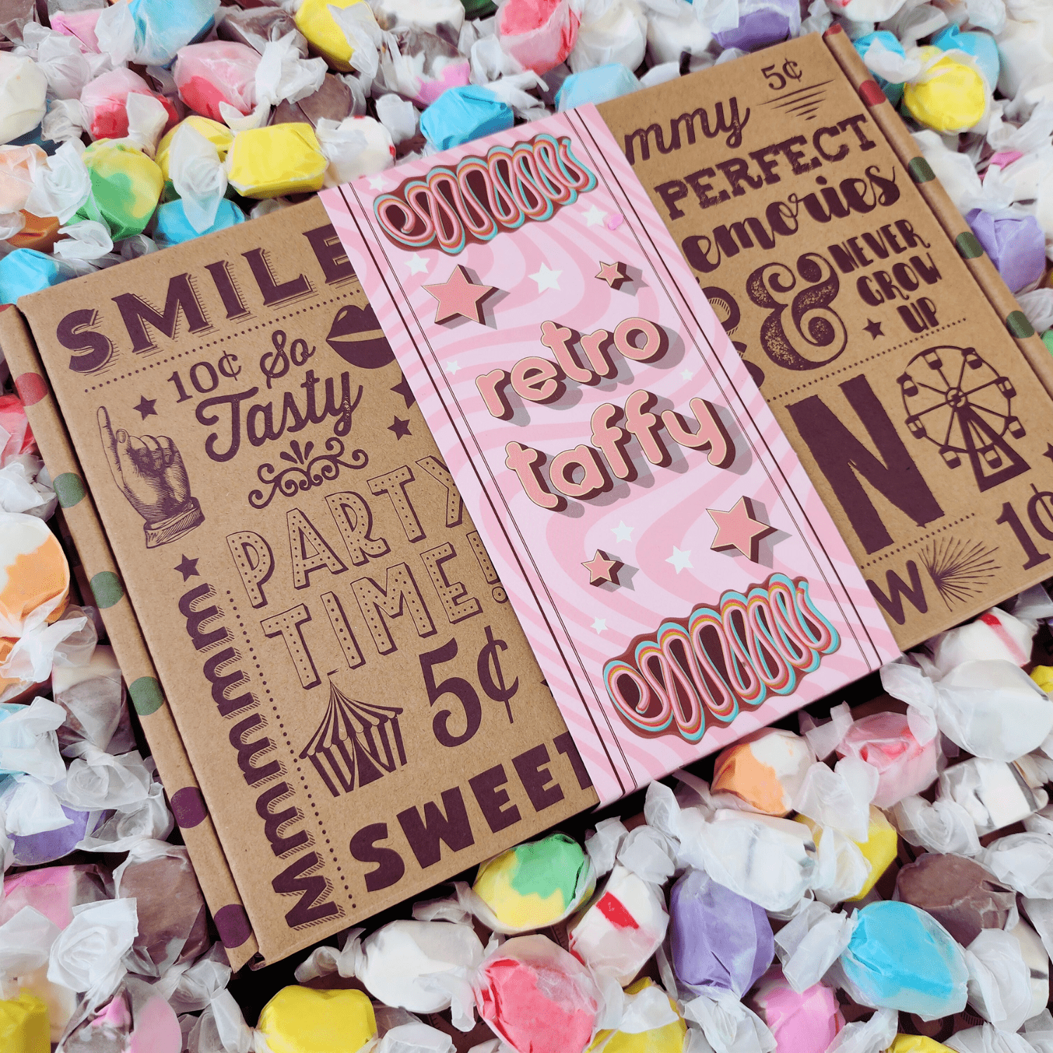 Retro Taffy Candy Box – Vintage Candy Co.