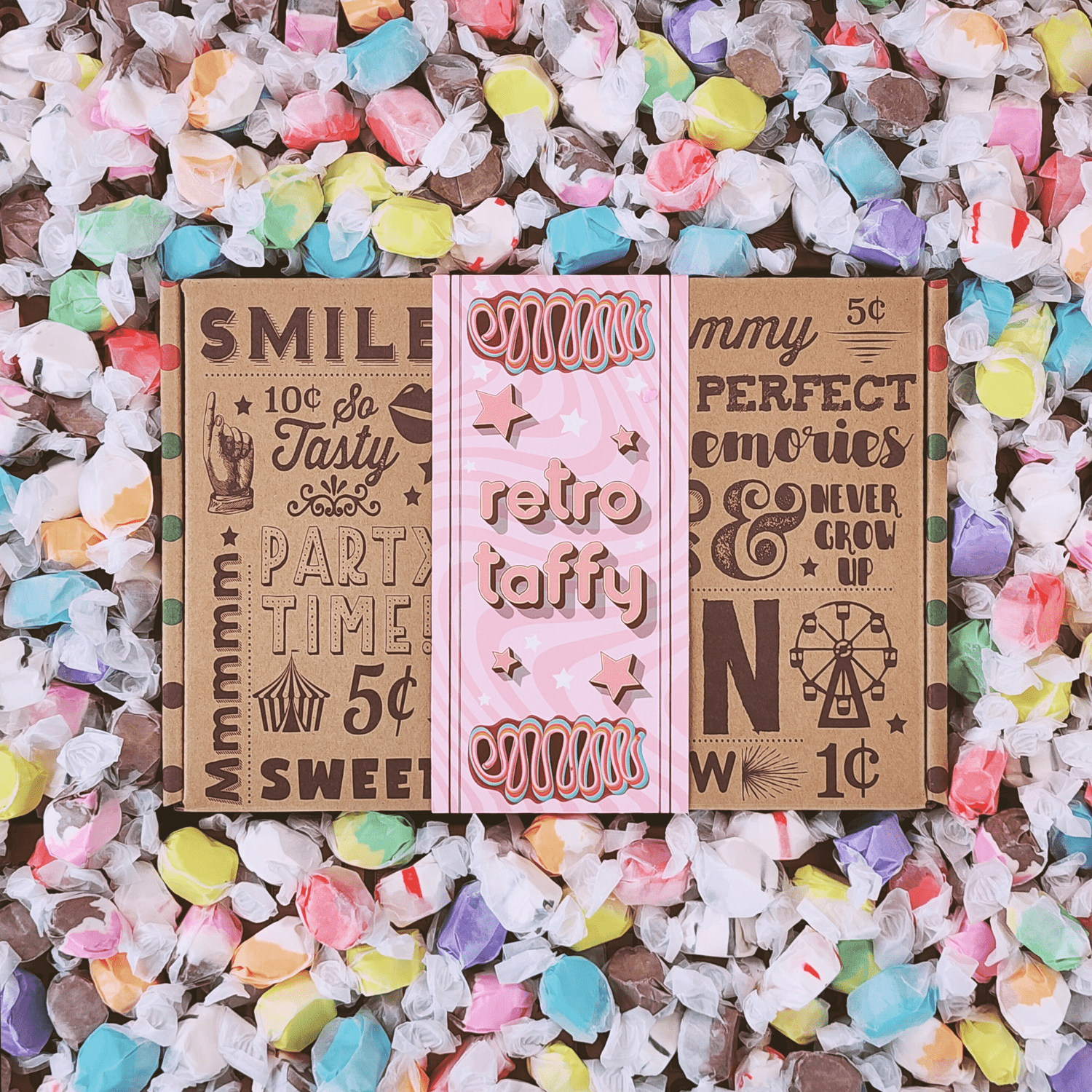 Retro Taffy Candy Box – Vintage Candy Co.