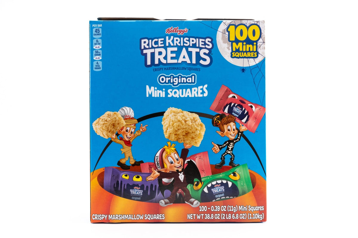 Rice Krispies Kelloggs Treats Mini Squares Bulk Box (0.39 oz, 100 ct ...