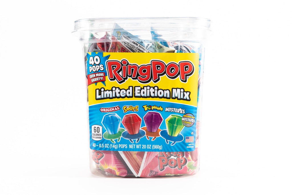 Ring Pop Assorted Mix Flavor Lollipops Bulk Tub (0.5 oz, 40 ct ...
